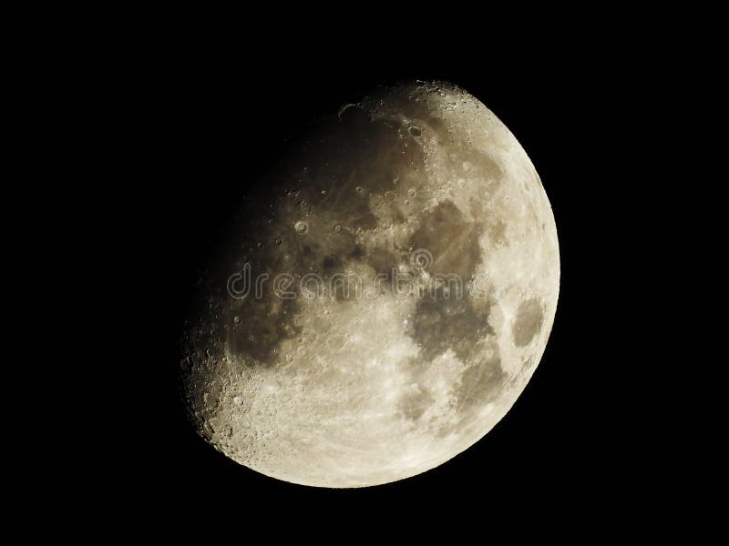 Moon in Shadows in Dark Sky Stock Photo - Image of winter, night: 117304610