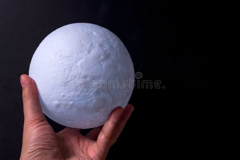 Moon Shaped Night Light Glows in the Dark. Decor for the Home ...