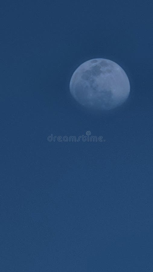 The Moon Shines in the Night Sky Stock Image - Image of star, night ...