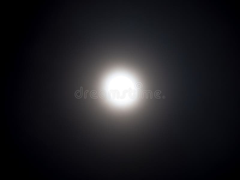 Moon Shining in a Large Radius Stock Image - Image of black, background ...