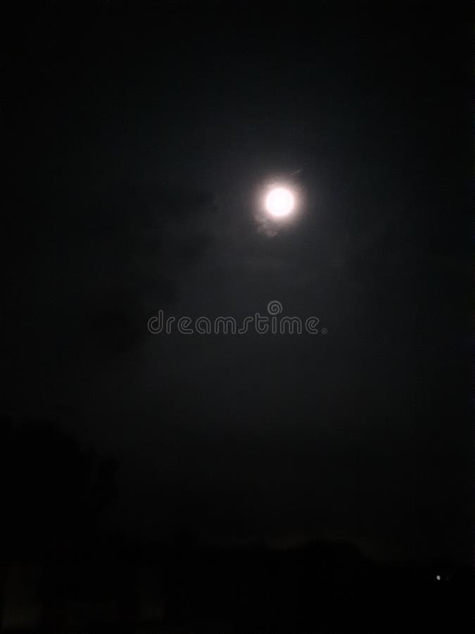 Moon shining in night sky stock photo. Image of moon - 158655860