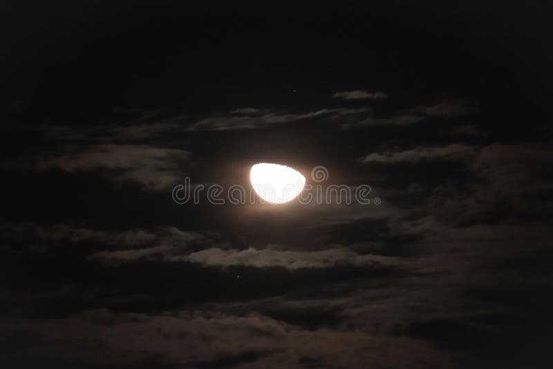 Moon shining in the sky stock image. Image of night - 161620945
