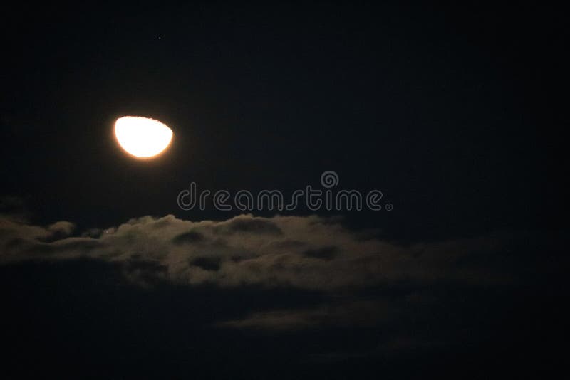 Moon shining in the sky stock image. Image of clouds - 161621025