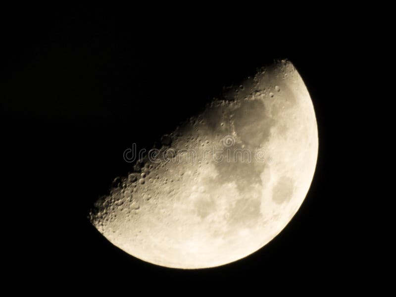 Moon shot January 2024 stock image. Image of moonlandscape - 304662189