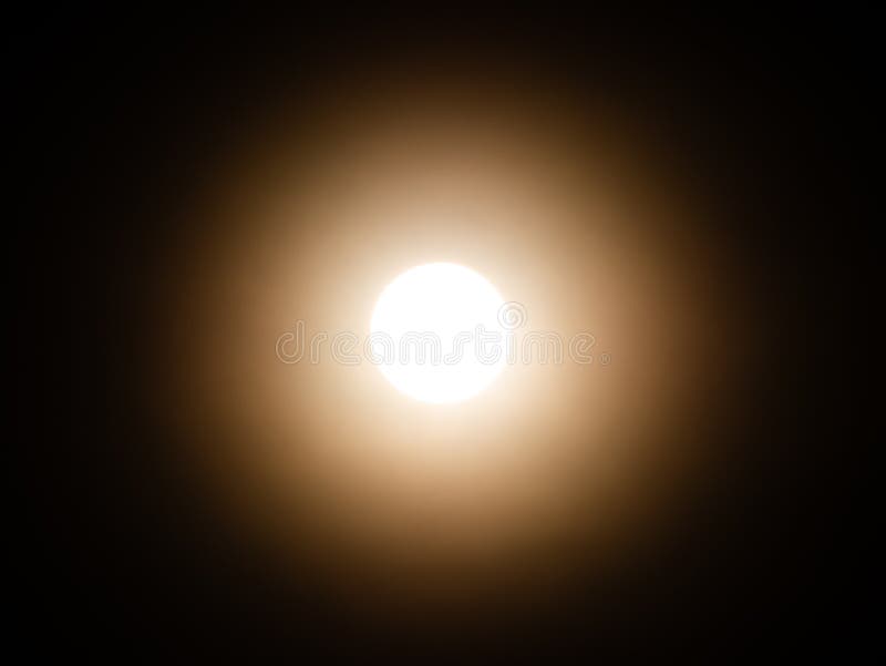 Moon Shows the Radial As Yellow Light Stock Image - Image of circle ...