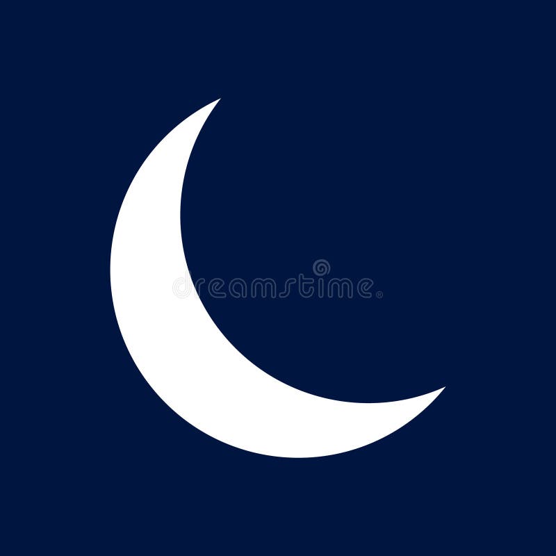 Moon Simple Vector Modern Icon Design Illustration Stock Vector ...