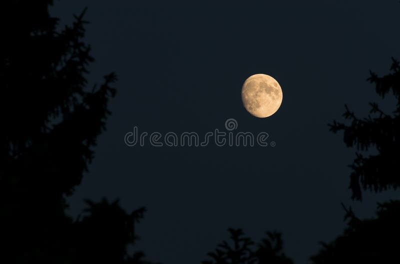 Moon on sky.Night scene stock image. Image of planet - 125146345