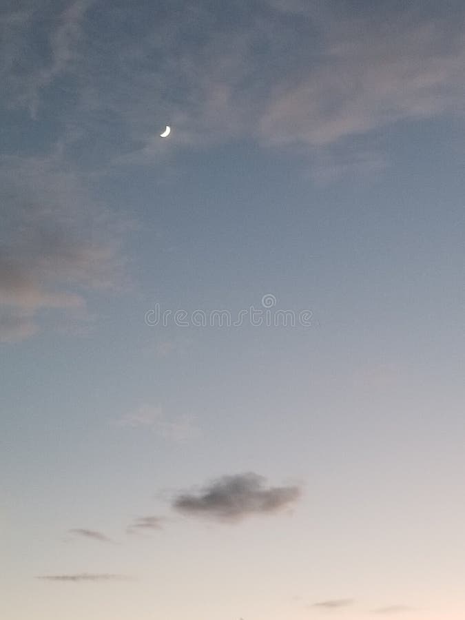 Moon Sky Clouds Bright Sky Happy 4th Stock Image - Image of clouds ...