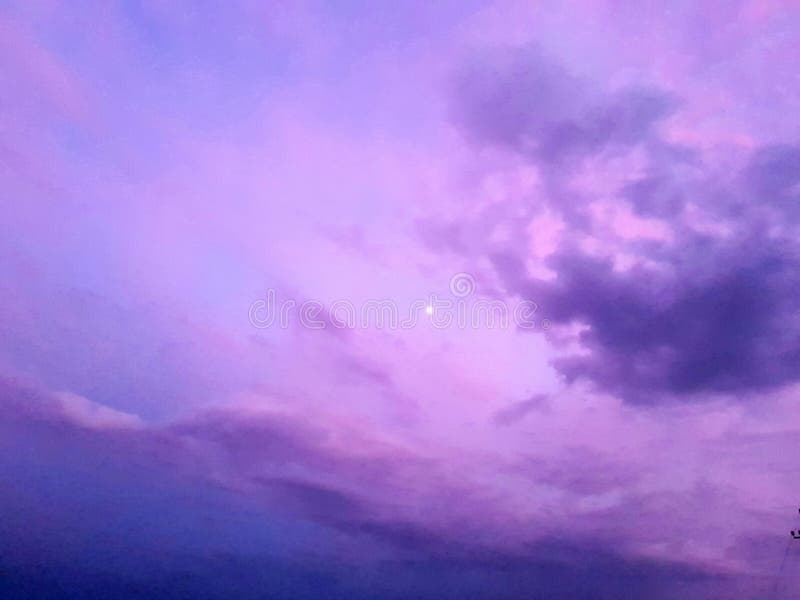 Pinkness stock image. Image of moon, clouds, full, pink - 119774897