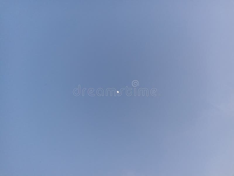 The Moon on the Sky in the Morning Stock Photo - Image of star ...