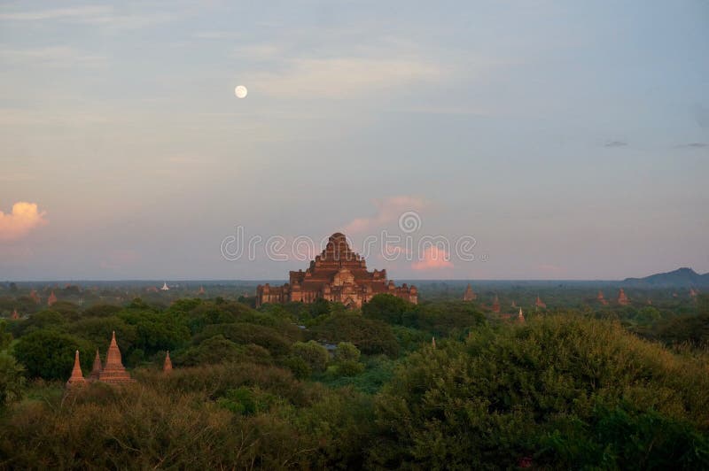 Over the Temples of Bagan stock image. Image of morning - 91824369