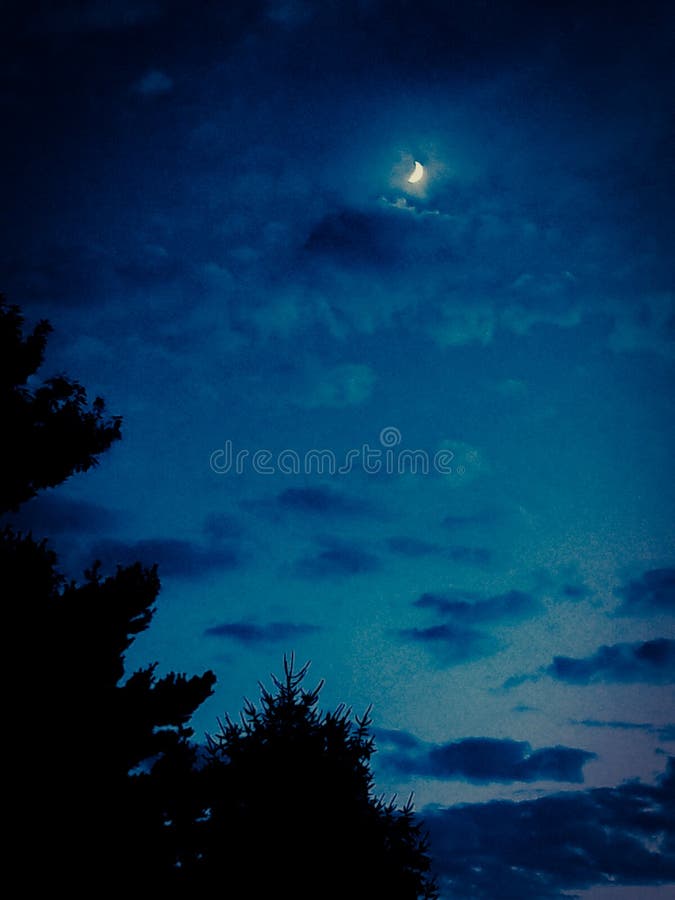 Moon in the Sky, Very Pretty Stock Photo - Image of moon, light: 126216462