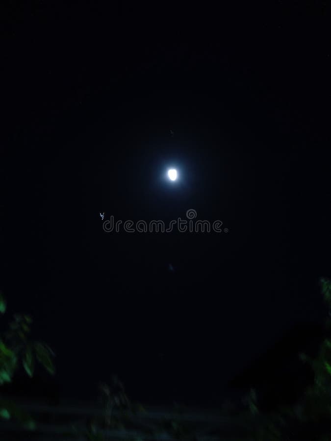 Moon skylight in night stock photo. Image of galaxy - 229987694
