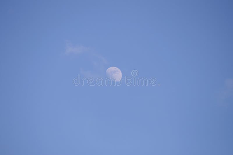 The Moon and a Small Cloud I Stock Photo - Image of atmospheric, lunar ...