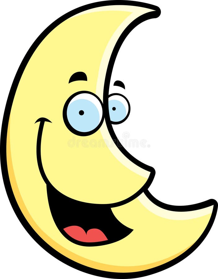 Smiling Moon stock vector. Illustration of clipart, light - 34434952