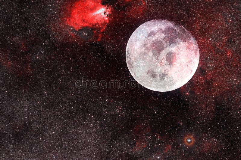 Moon. Solar System. Elements of this Image Furnished by NASA Stock ...