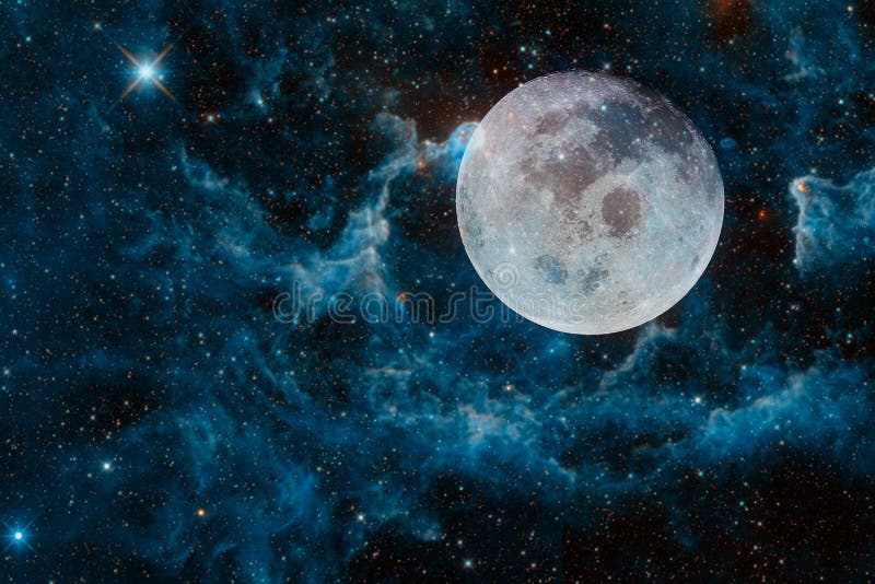 Moon. Solar System. Elements of this Image Furnished by NASA Stock ...