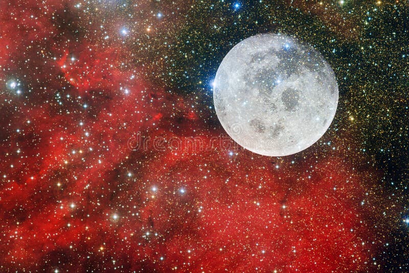 Moon. Solar System. Elements of this Image Furnished by NASA Stock ...