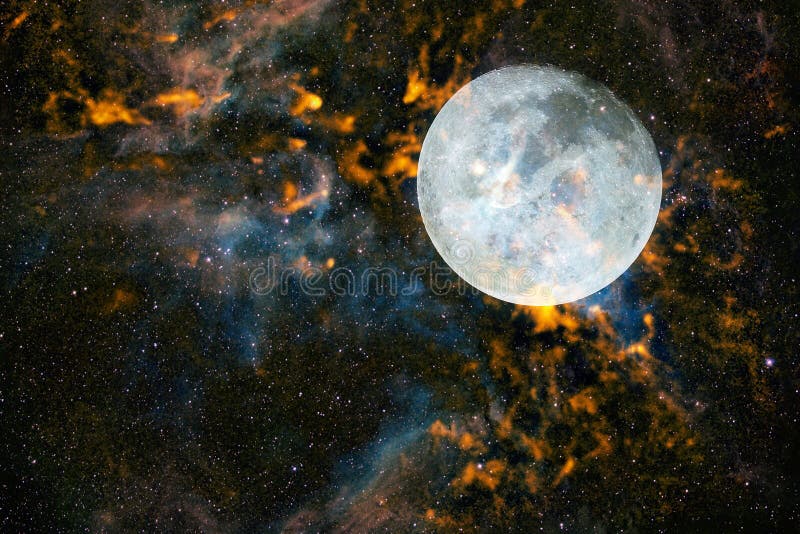 Moon. Solar System. Elements of this Image Furnished by NASA Stock ...