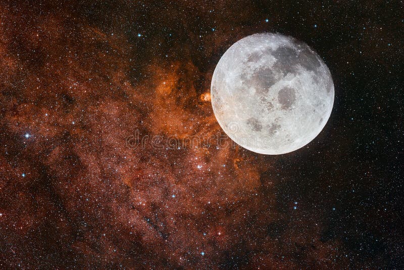 Moon. Solar System. Elements of this Image Furnished by NASA Stock ...