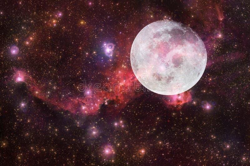 Moon. Solar System. Elements of this Image Furnished by NASA Stock ...