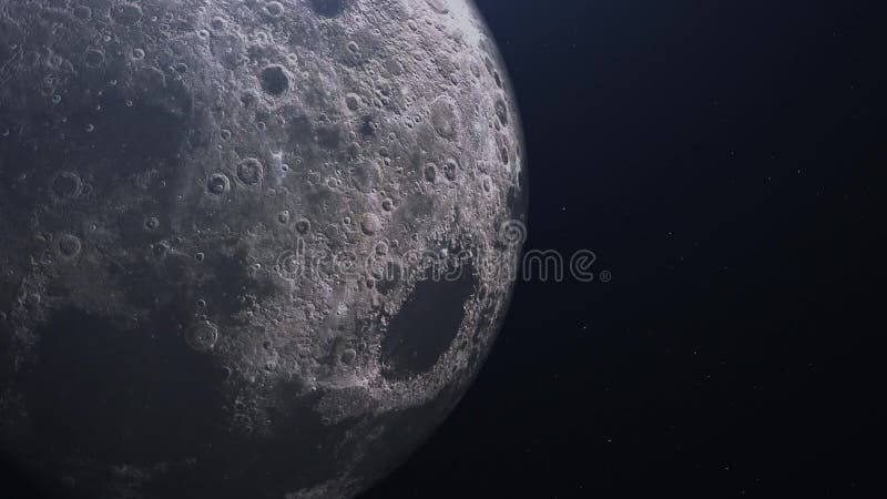 Moon in Space Animation Motion Stock Video - Video of space, planet ...