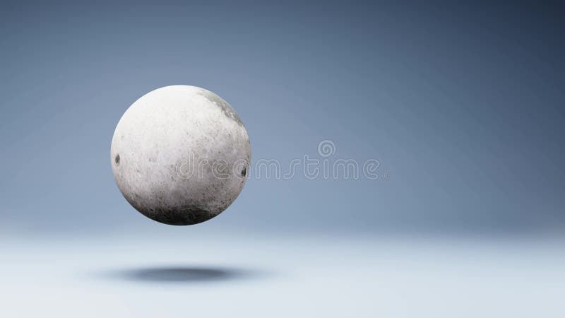 Moon is Spinning in Outer Space with Stars and Planet Earth. Stock ...