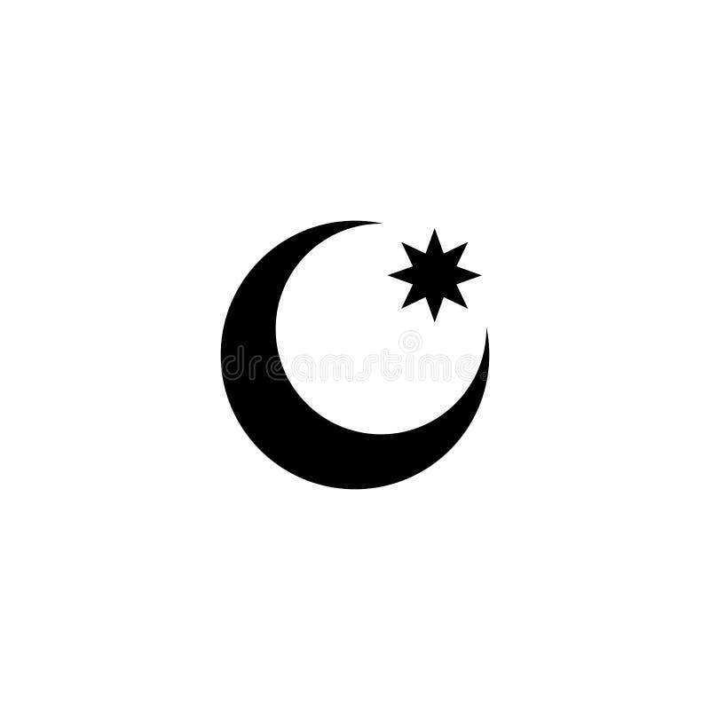 Moon Star Icon. Vector Simple Modern Icon Design Illustration Stock ...