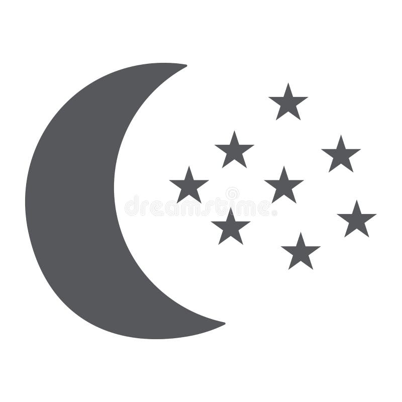 Night Moon Stars Pictogram Stock Illustrations – 513 Night Moon Stars ...