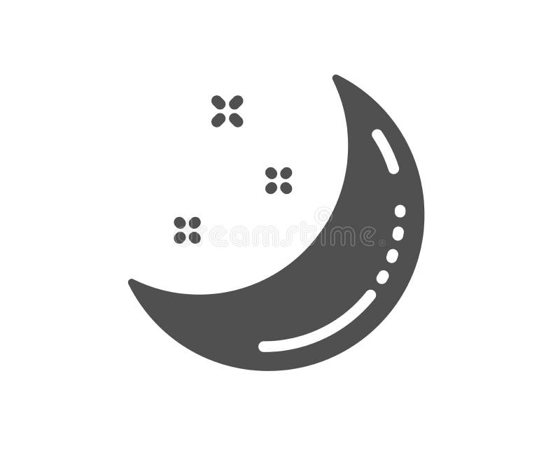 Moon and Stars Icon. Night Sign. Sleep Symbol. Vector Stock Vector ...