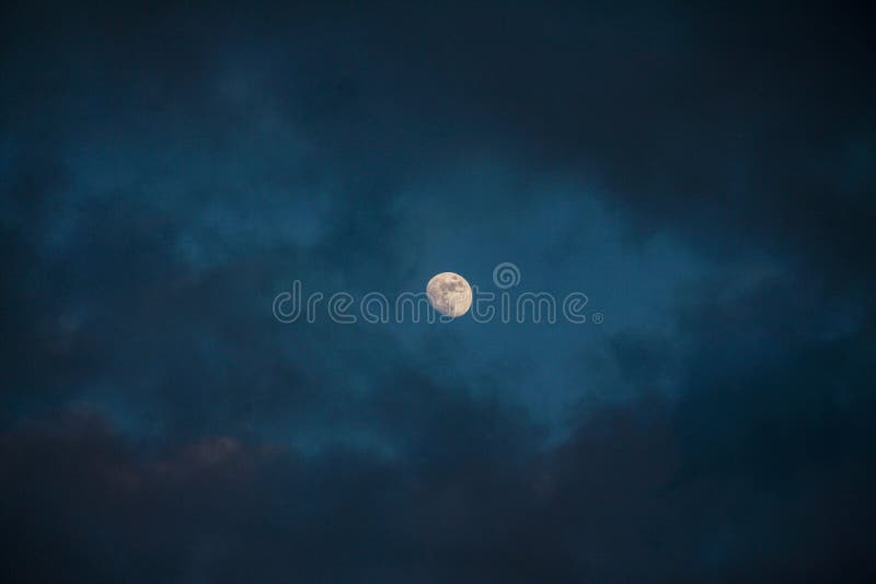 Moon stock photo. Image of trip, view, landscape, silhouette - 93472202