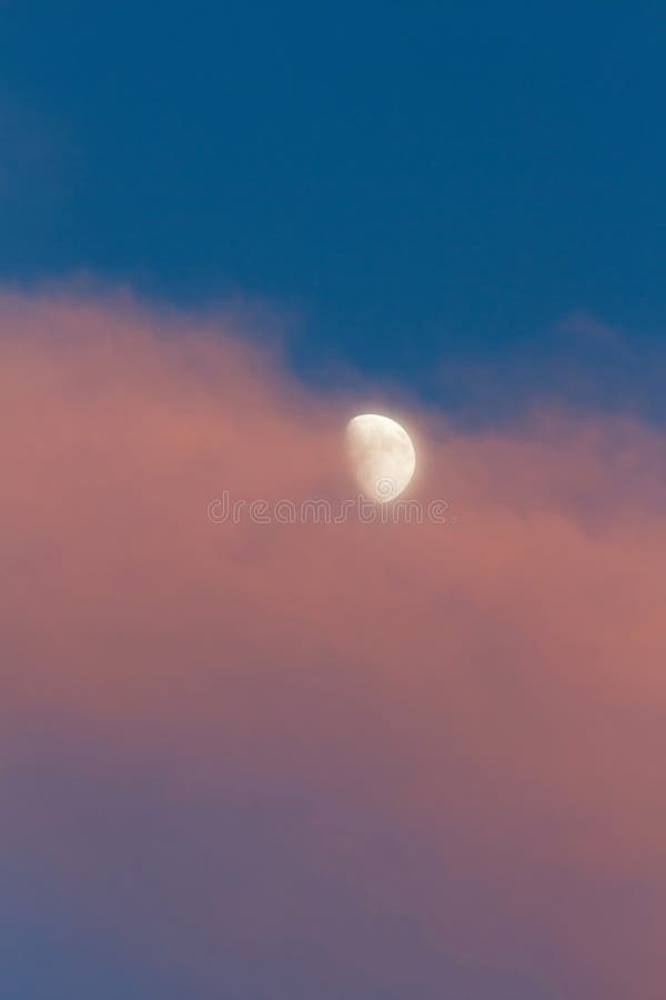 Moon at Sunset stock photo. Image of reflections, sunlight - 34332716