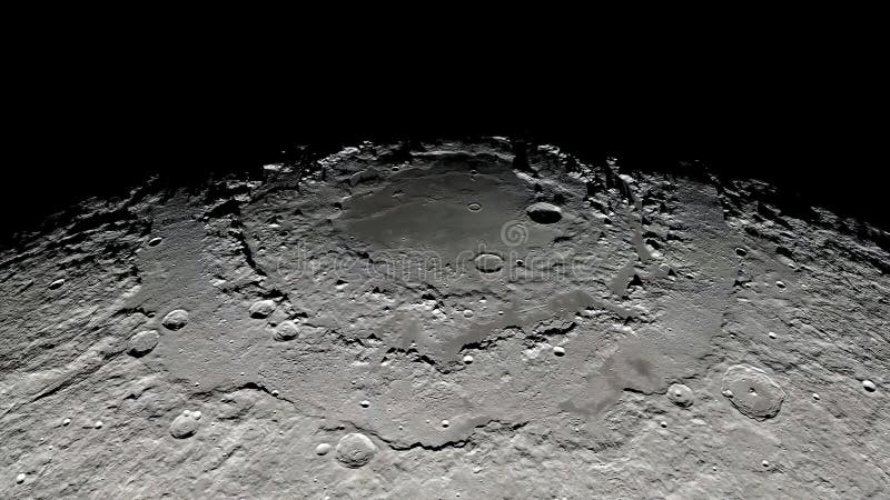Moon Surface Close-up. Detailed Lunar Craters on the Surface of the ...