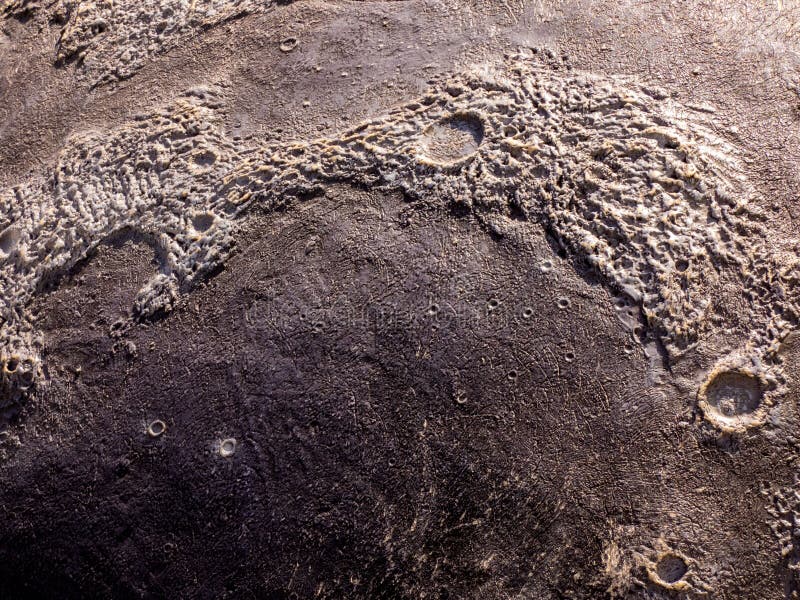 Moon Surface on 3D Model in City of Arts and Sciences, Valencia Stock ...