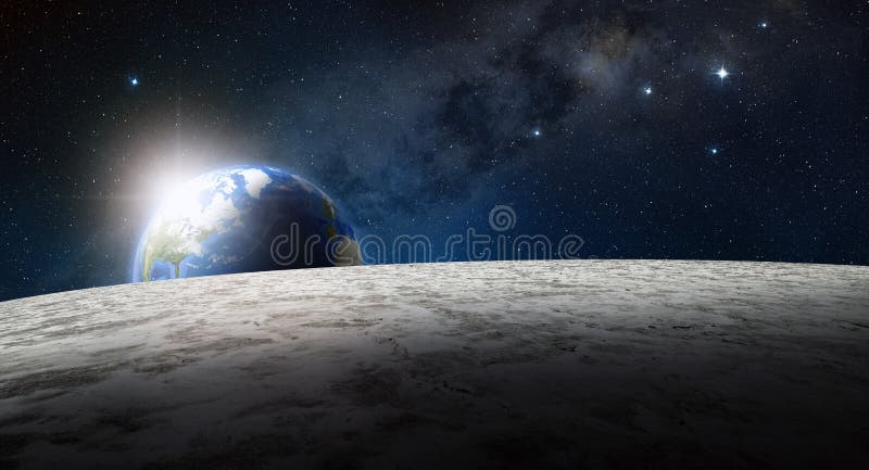 World planet over ocean stock illustration. Illustration of peace ...