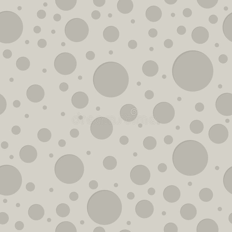 Moon Surface Seamless Pattern, Flat Design Template, Vector ...