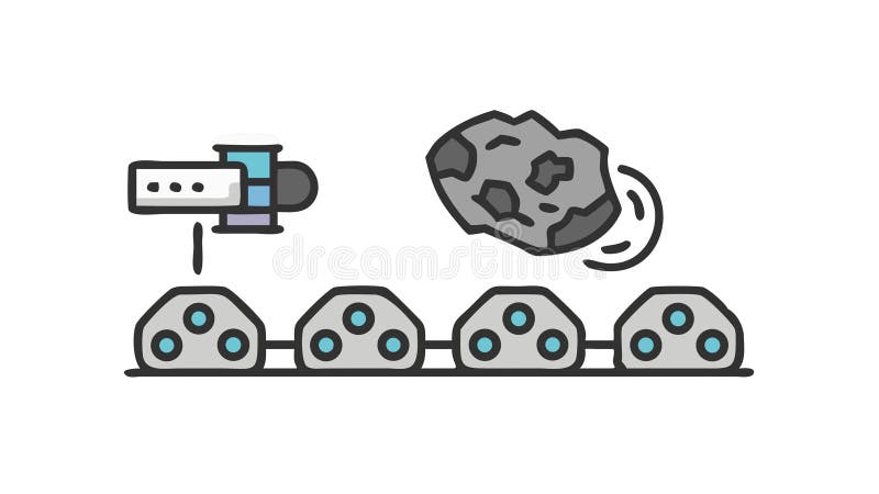 Moon Surface Space Module, Extraterrestrial Communication Base, Vector ...