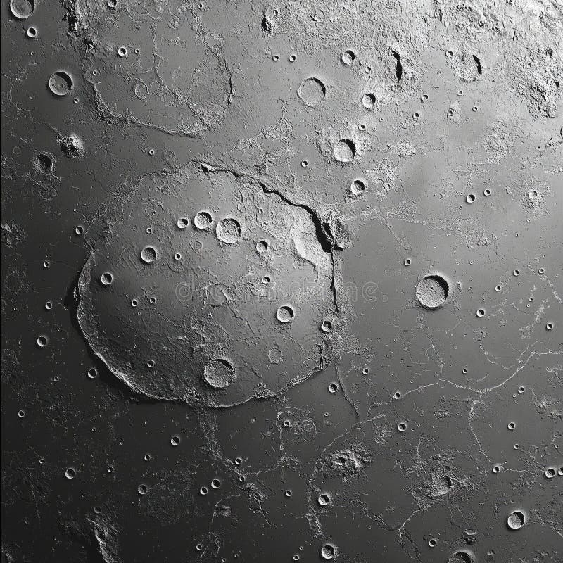 Moon Surface Texture Pattern, Cratered Lunar Landscape Background ...
