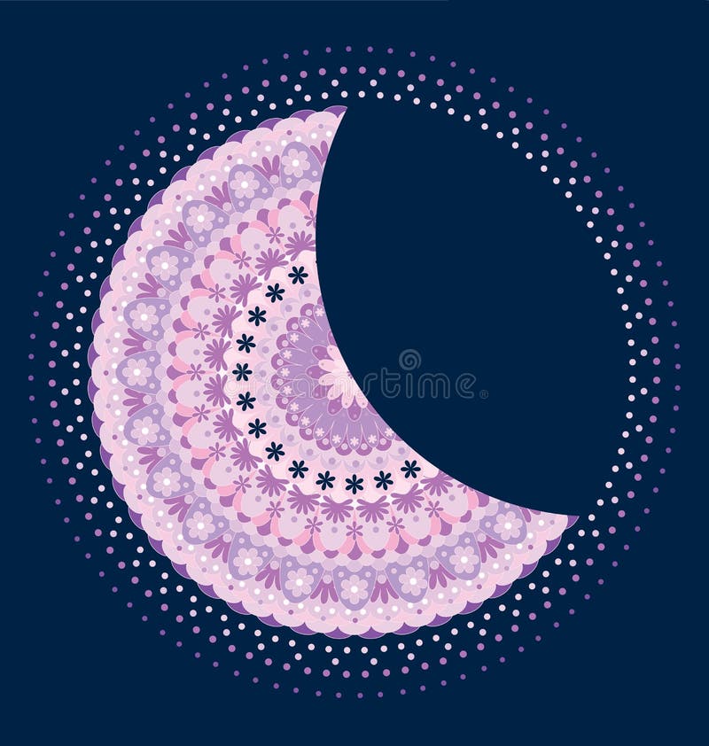 Moon symbol stock vector. Illustration of character, vector - 23747101