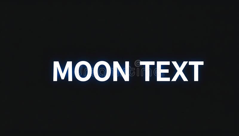 Moon Text Art, "MOON TEXT" Graphic Art, Word Design and Lunar Theme ...