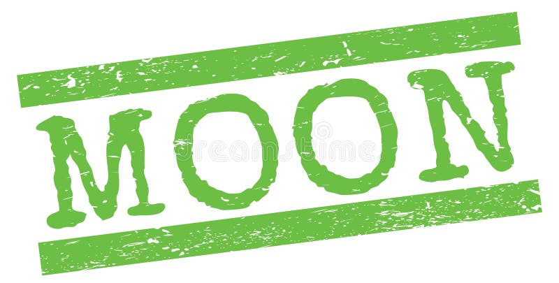 Moon Text Design with Eclipse Planet and Satellite in Space. Stock ...