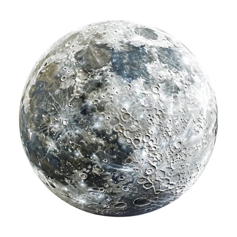 Moon on Transparent Background - Ai Generated Stock Illustration ...