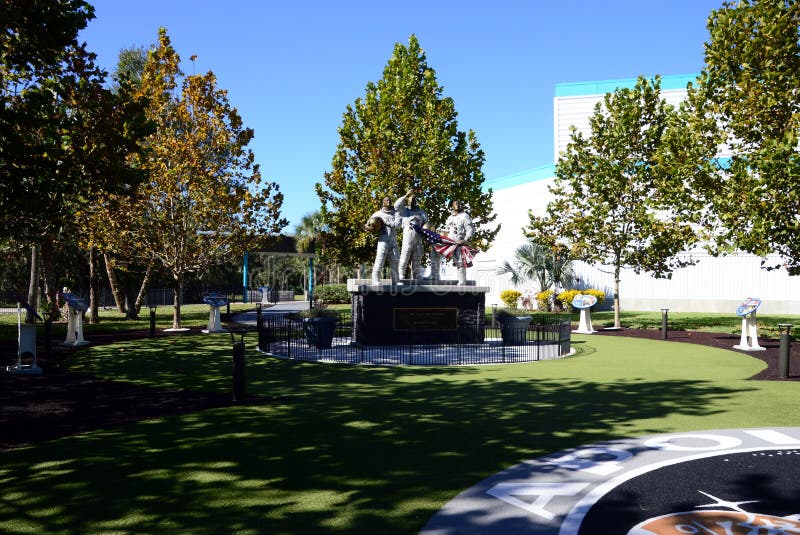 Moon Tree Garden in Kennedy Space Center, Florida Editorial Stock Photo ...