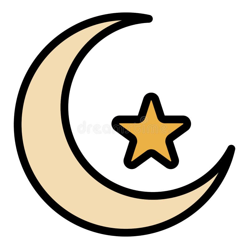 Moon Turkey Icon Color Outline Vector Stock Vector - Illustration of ...