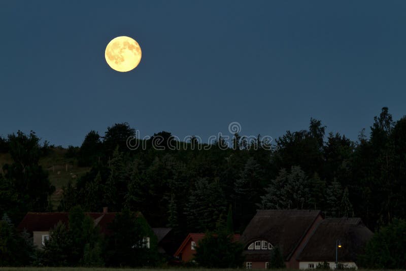 Moon is up stock photo. Image of evening, full, ruegen - 59867392