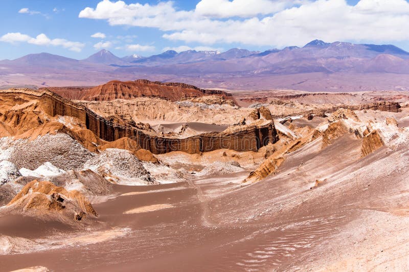 The Moon Valley in Chile stock photo. Image of sandy - 64325254