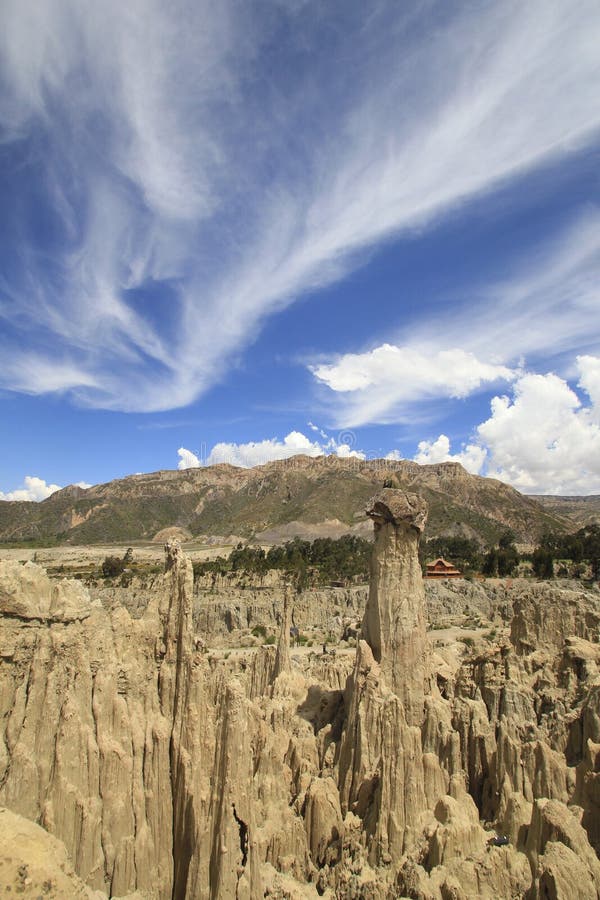 Moon Valley S Peak Under Amazing Sky Stock Photo - Image of clouds ...
