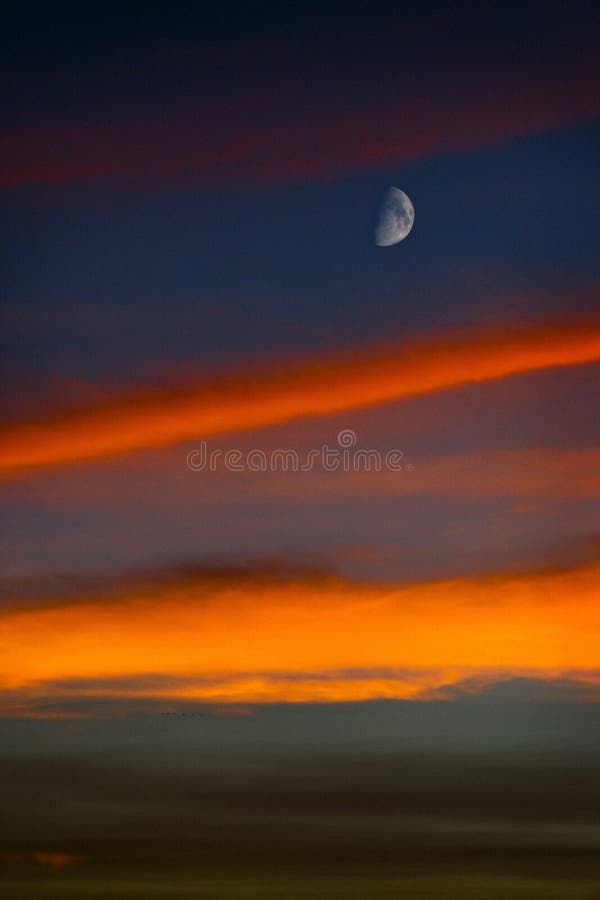 Waning moon stock image. Image of observe, planet, waning - 111855475