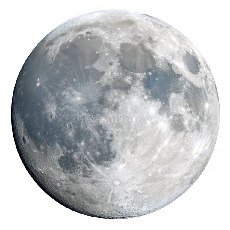 Moon White Background Globe Sphere Stock Illustration - Illustration of ...