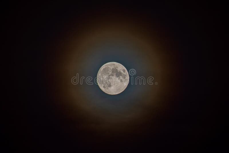 The Moon, a Wonderful Night View Stock Photo - Image of colors ...